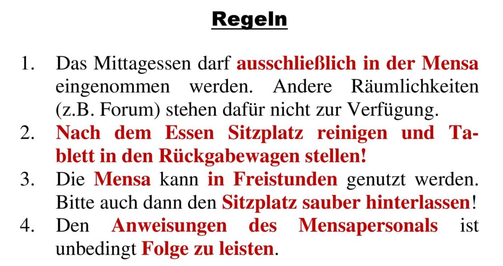 Mensa – Gymnasium Johanneum Lüneburg